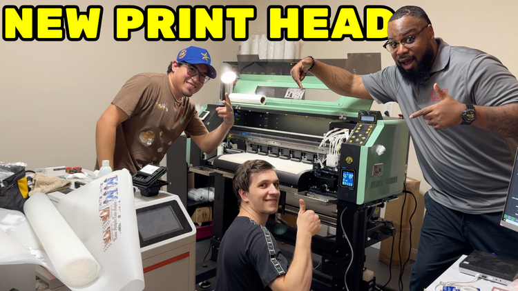 New I3200 DTF Print Head Installed! Thanks Aviva! | HOW TO INSTALL DTF ...