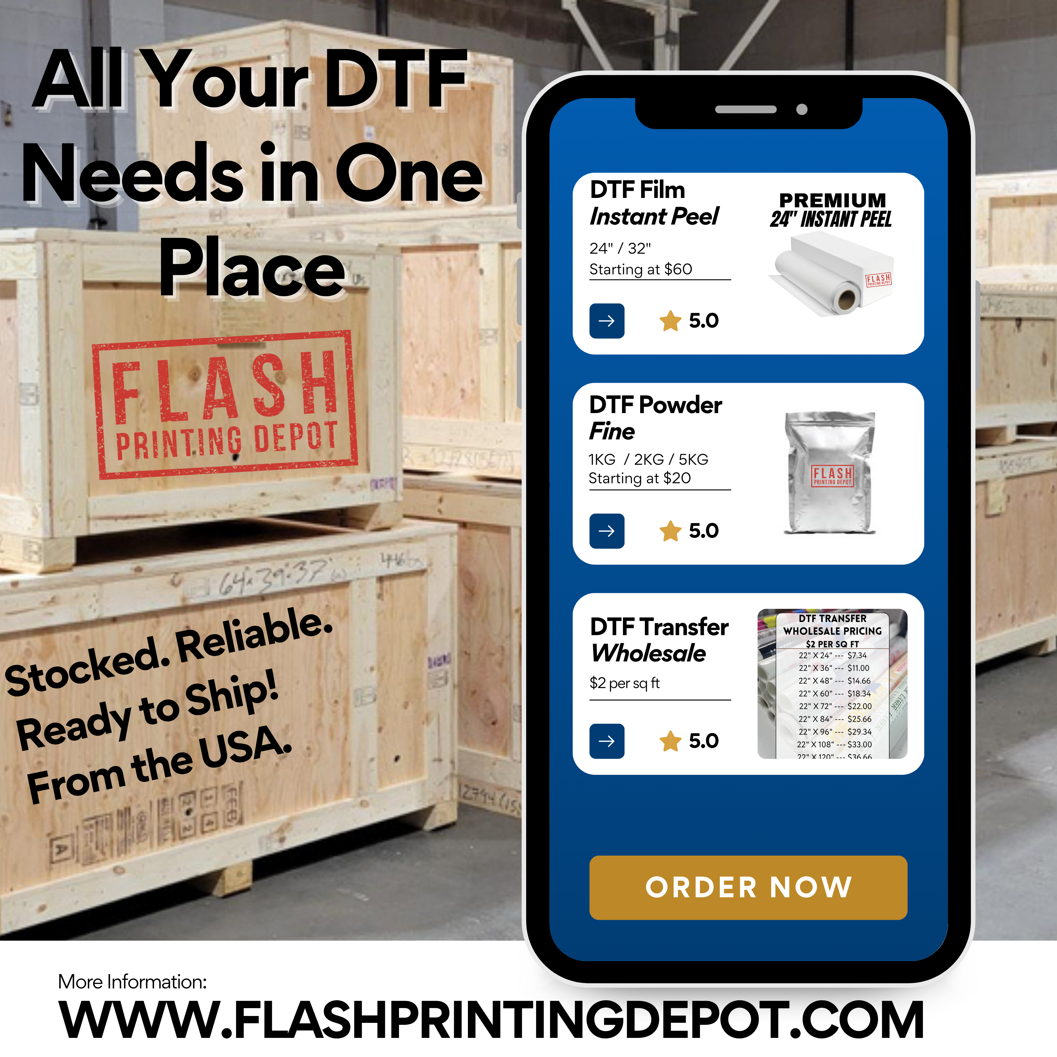 DTF Consumables – Flash Printing Depot